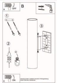 Nástěnné svítidlo SOLLUX Lagos 2 GU10 2x40W bez zdroje SL.0330 černá