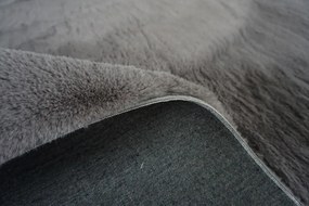 BE Koberec Cozy 1453 DARK GREY - šedý obdélníkový Rozměr: 80x150 cm