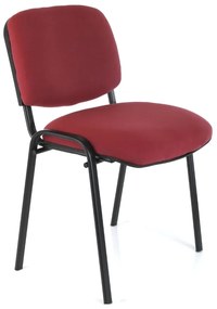 Konferenční židle Viva N, černé nohy, červená