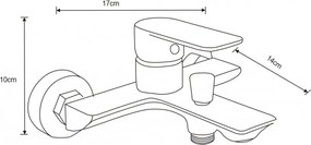 Mexen Alfa, vanová baterie, chromová, 745730-00