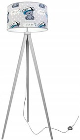 Dětská stojací lampa Cone, 1x textilní stínítko se vzorem, (výběr ze 2 barev konstrukce)