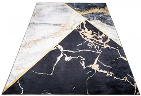 Výrazný tmavý trendový koberec s protiskluzovou úpravou Šířka: 140 cm | Délka: 200 cm