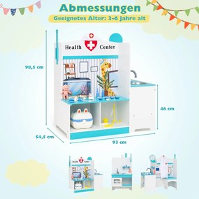Costway Dětský lékařský set s 27 příslušenstvím Medical Center s EKG monitorem