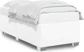 Rám postele bílý 90 x 200 cm umělá kůže 3284541