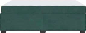 Rám postele s matrací Tmavě zelená 160 x 200 cm textil 3399299