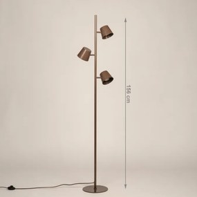 Stojací lampa Snap Fosca Brown Trio
