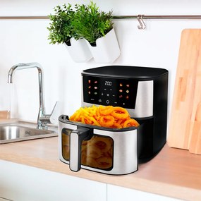 TESLA AirCook Q60 XXL Pro - multifunkční digitální horkovzdušná fritéza