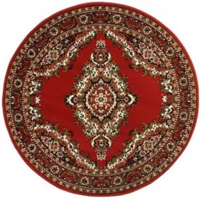 Alfa Carpets  Kusový koberec TEHERAN T-102 red kruh - 190x190 (průměr) kruh cm