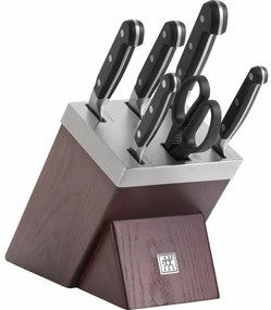 Zwilling Pro samoostřící blok s noži a nůžkami, 7 ks 38448-007