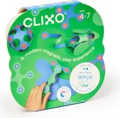 Clixo Itsy Green  Blue Magnetická stavebnice / 18ks / od 4 let