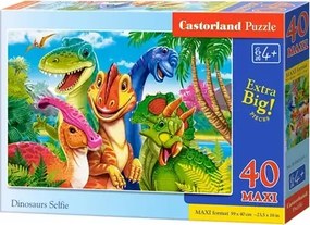 Castorland 040391  Dinosauří selfie MAXI / 40 dílků / od 4 let