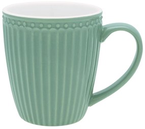 GreenGate Porcelánový hrnek Alice Dusty Green 300 ml