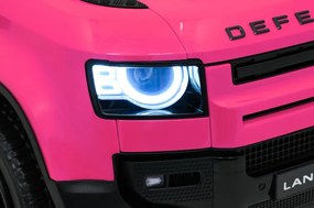 Elektrické autíčko Land Rover Defender růžové