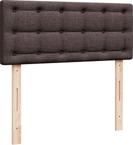 Box spring postel s matrací tmavě hnědá 120x200 cm textil 3287440