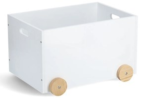 Zeller Dětský box na hračky na kolečkách bílý 50x36x30 cm