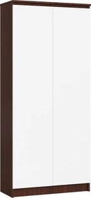 Regál R80 2D8P wenge/bíla