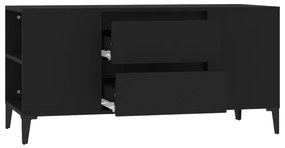TV skříňka černá 102x44,5x50 cm kompozitní dřevo - Default Title