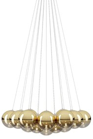 Lodes 22125 5027 Random Cloud 19 ø23, závěsné svítidlo LED 19 x 5W 2700K, zlaté sklo, rozměr 115x103cm