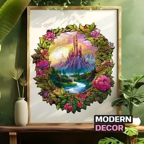 EscapeWelt Dřevěné puzzle Kouzelný les / 200 dílků /  Obtížnost: střed