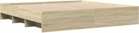 Rám postele bez matrace dub sonoma 180x200cm kompozitní dřevo 3295634