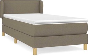 Box spring postel s matrací taupe 90x200 cm textil 3126617