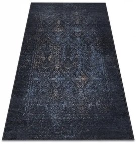 Dywany Luszczow Kusový koberec ANDRE pratelný Ornament 1058 vintage protiskluz, černá bílá Rozměr koberce: 120 x 170 cm