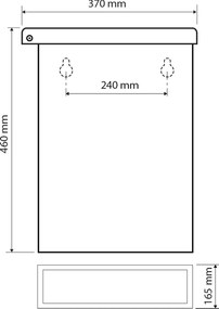 Sapho, Hranatý odpadkový koš závěsný 25l, leštěná nerez, XP007