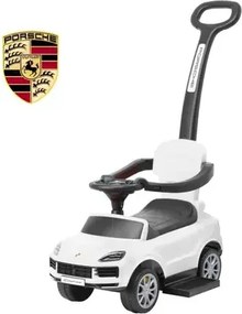 MILLY MALLY Odrážedlo Porsche Cayenne bílé / S rodičovskou vodicí tyčí
