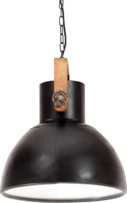 Industriální závěsné svítidlo 25 W černé kulaté 40 cm E27 320535