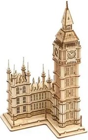 RoboTime dřevěné 3D puzzle hodinová věž Big Ben svítící / od 14 let /
