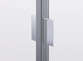 Sanswiss DIVERA D22K+D22F1 sprchový kout čtvercový 100x100 cm Profil: Aluchrom, Sklo: Hladké čiré, Rozměr: 100x100 cm
