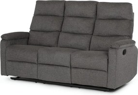 Sedací souprava, polohovací, šedá, látka, ASD-C5980 GREY2