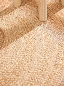 Hanse Home, Kusový koberec Looma 106225 Natur Ivory/Gold kruh, 100x100 (průměr) kruh, béžová, chodba / předsíň