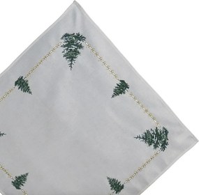 Ubrus Jedlička s lurexovou výšivkou 85 × 85 cm