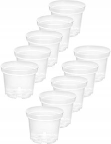 Garronda Květináč 10-Pack průhledný 21x21x16 cm Gd-nic