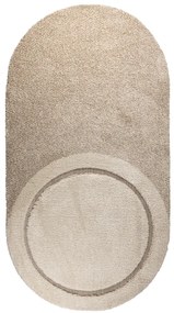 OnaDnes -20% Béžový oválný koberec ZUIVER SPARK 160 x 300 cm
