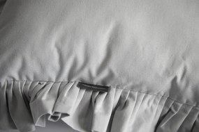 SenLove Dekorační polštář s volánkem ČTVEREC z bavlny Zvolte barvu: Tmavě šedá