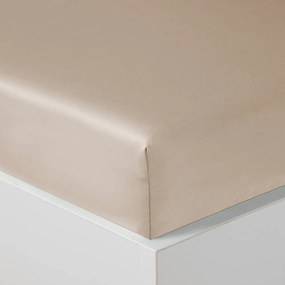Luxusní saténové prostěradlo Tencel™ – mocca: 180x200cm