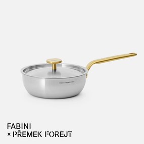 Fabini Kónický rendlík FABINI & Forejt, ø 20 cm (1,5 l) - Nerezový beznýtový rendlík z vícevrstvé nerezové oceli s poklicí
