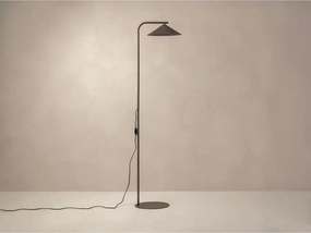 Hnědá kovová stojací lampa (výška 160 cm) Nocte – Micadoni