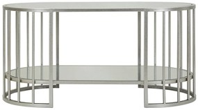 Designový konferenční stolek Eilonwy 90 cm stříbrný