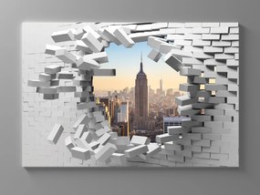 Liox 3D obraz výhled na New York Rozměr: 150 x 100 cm