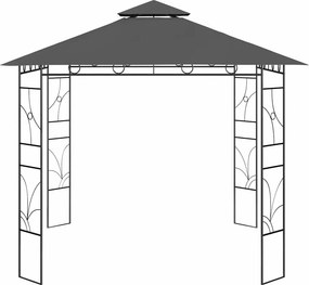 Altán 3 x 3 x 2,7 m antracitový 160 g/m² 313914