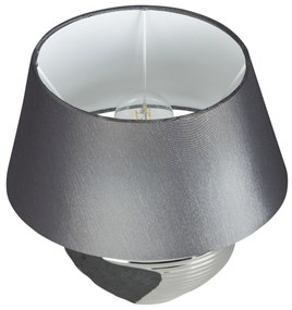 Moderní černo-stříbrná stolní lampa ESLA Beliani