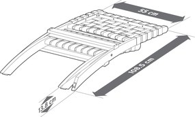 Tchibo - Skládací zahradní křeslo s pásovým výpletem - barva: šedá