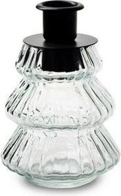Skleněný svícen stromek Nordmann – 8,5*8,5*12 cm