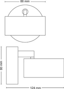 Philips Bracia 5.5W bílá / bodové svítidlo / LED / 550lm / 2700K / IP2