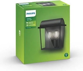 PH 17235/30/PN Harvest SVÍTIDLO VENKOVNÍ NÁSTĚNNÉ E27 max. 2x42W, IP44, černá - PHILIPS (915005308901)