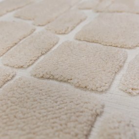 Krémový běhoun 80x300 cm Esra Cobbled – Flair Rugs