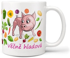 Hrnek Věčně hladová – zelenina (Náplň hrníčku: Žádná)